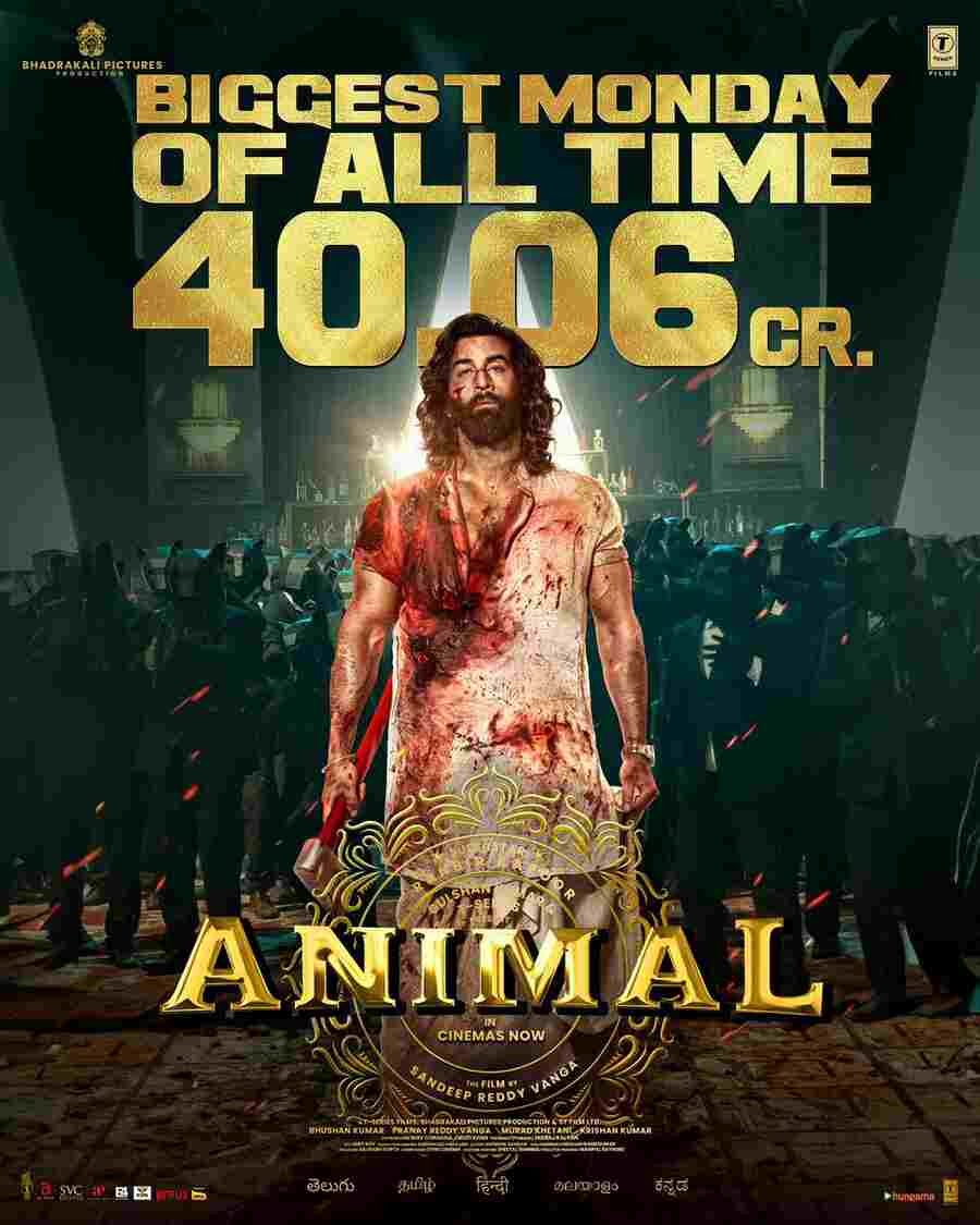Ranbir Kapoor's 'Animal' Sets Record With Monumental Monday Collection ...