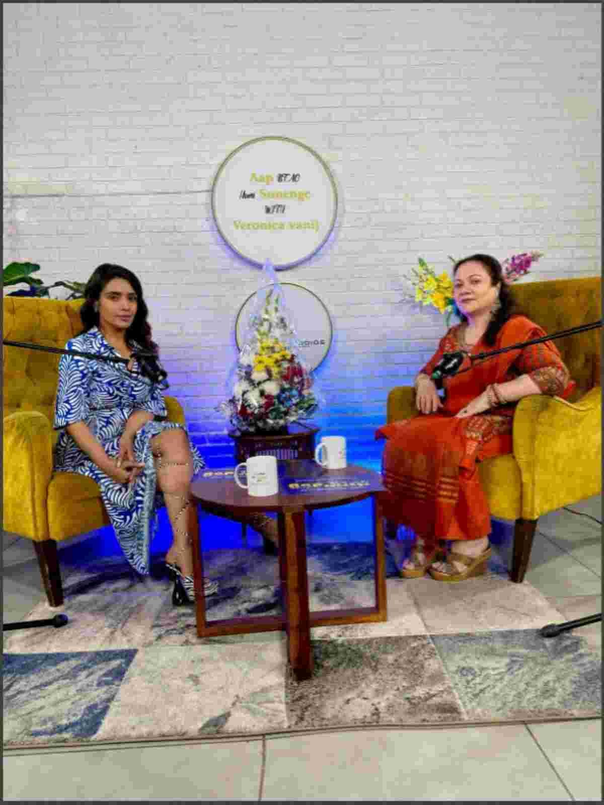 Actress Veronica Vanij Hosts Legendary Actress Mandakini In Her Podcast ...